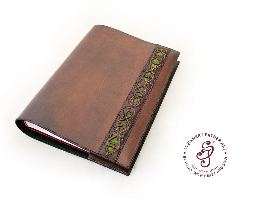 Photo Album Cover Hand Tooled Leather Custom Journal Cover - Etsy