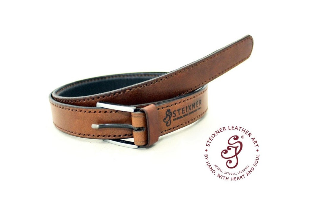 Leather Belt for Men, Brown Leather Belt, Skinny Belt, Thin Belt ...