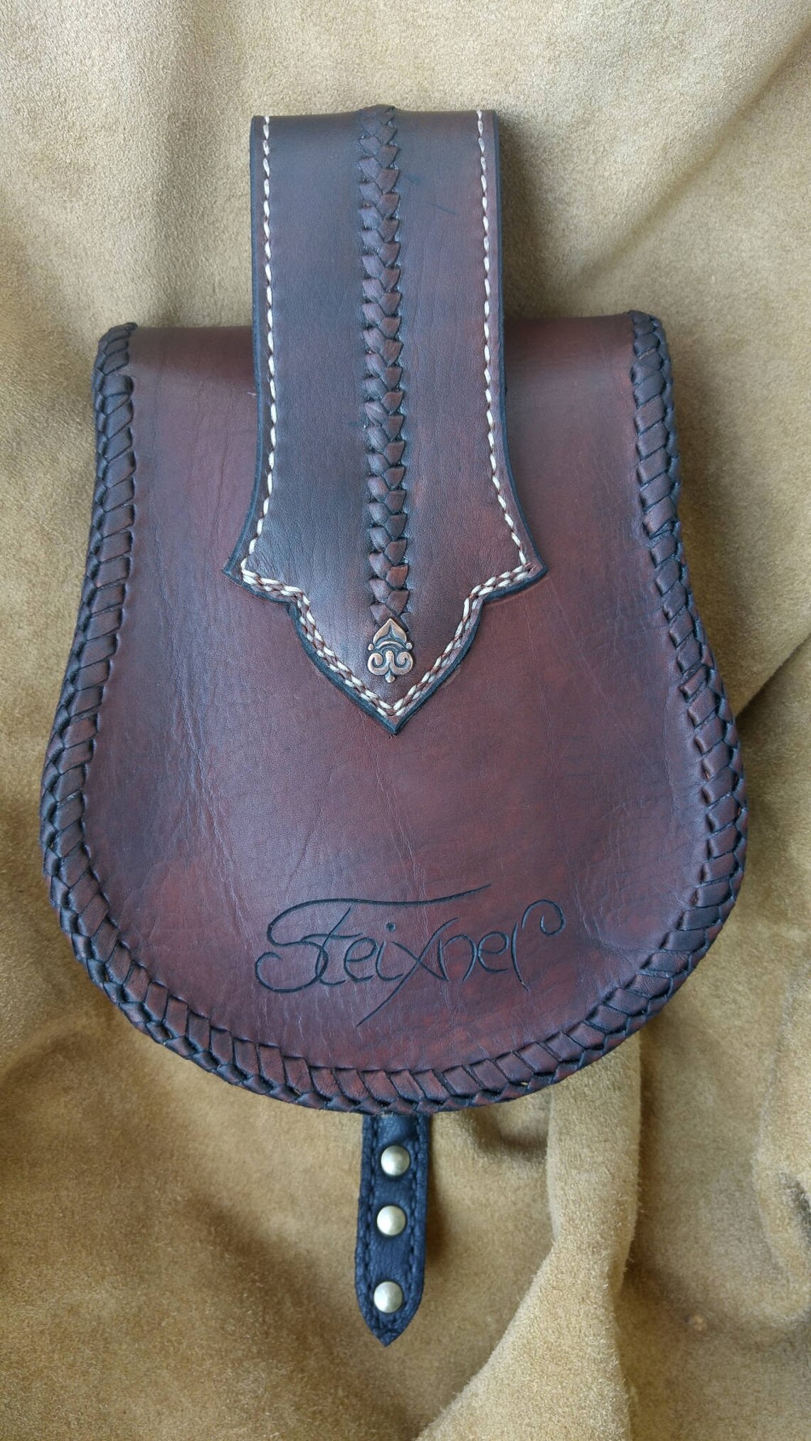 Medieval Leather Fanny Pack Celtic Bum Bag Leather Coin Purse Leather ...
