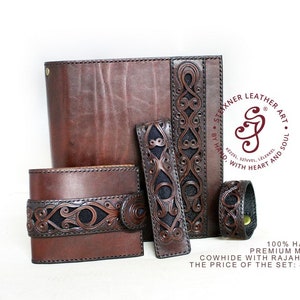 Personalised Leather Journal Note Book Diary Wallet Pen Holder Luxury ...