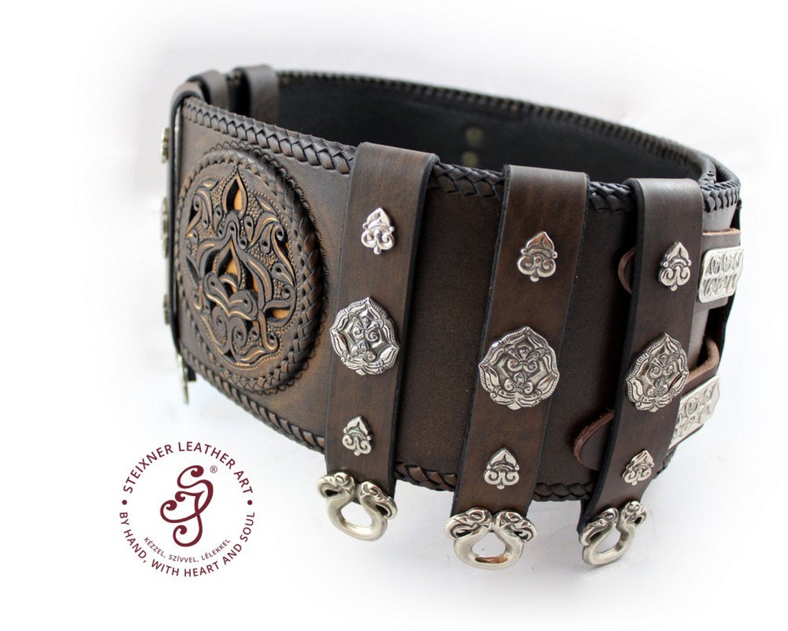 Handmade Leather Brown Belt/ Engraved Leather Belt as Gift/ - Etsy