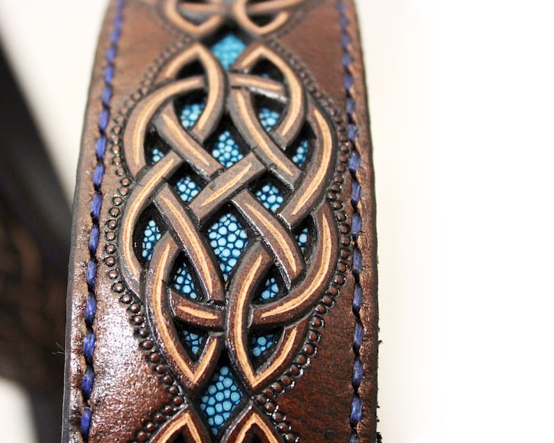 Hand Tooled Leather Belt, Wide Leather Belt, Vintage Style Belt ...