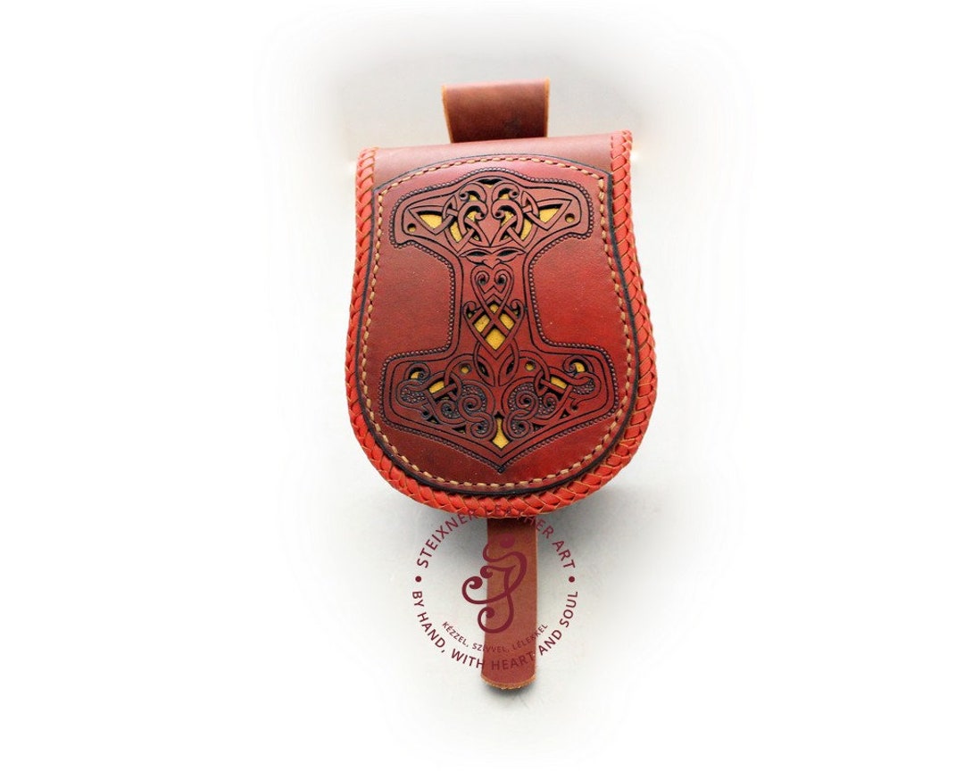 Red Celtic Belt Pouch With Engraved in a Choice of Colours.ideal for ...