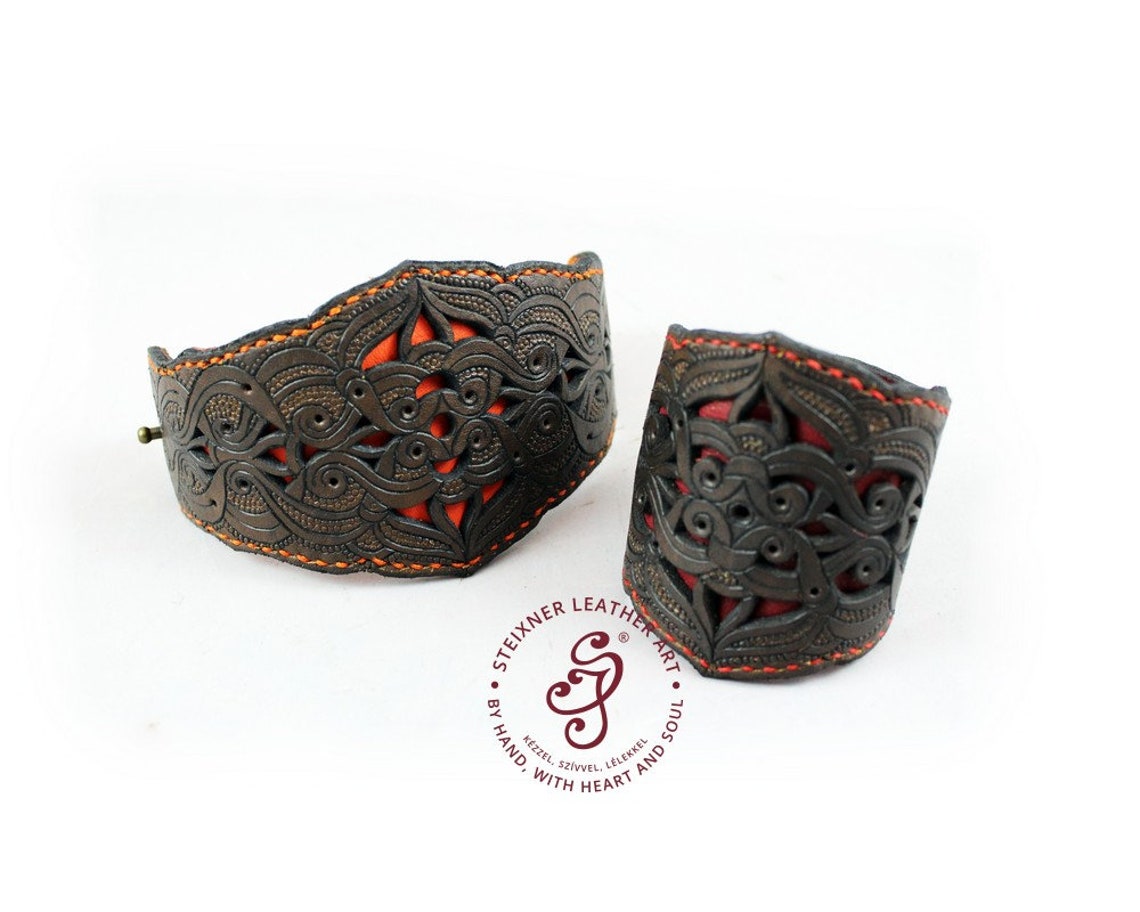 Matching Couple Bracelets Leather Personalized Leather Bracelet Couples ...