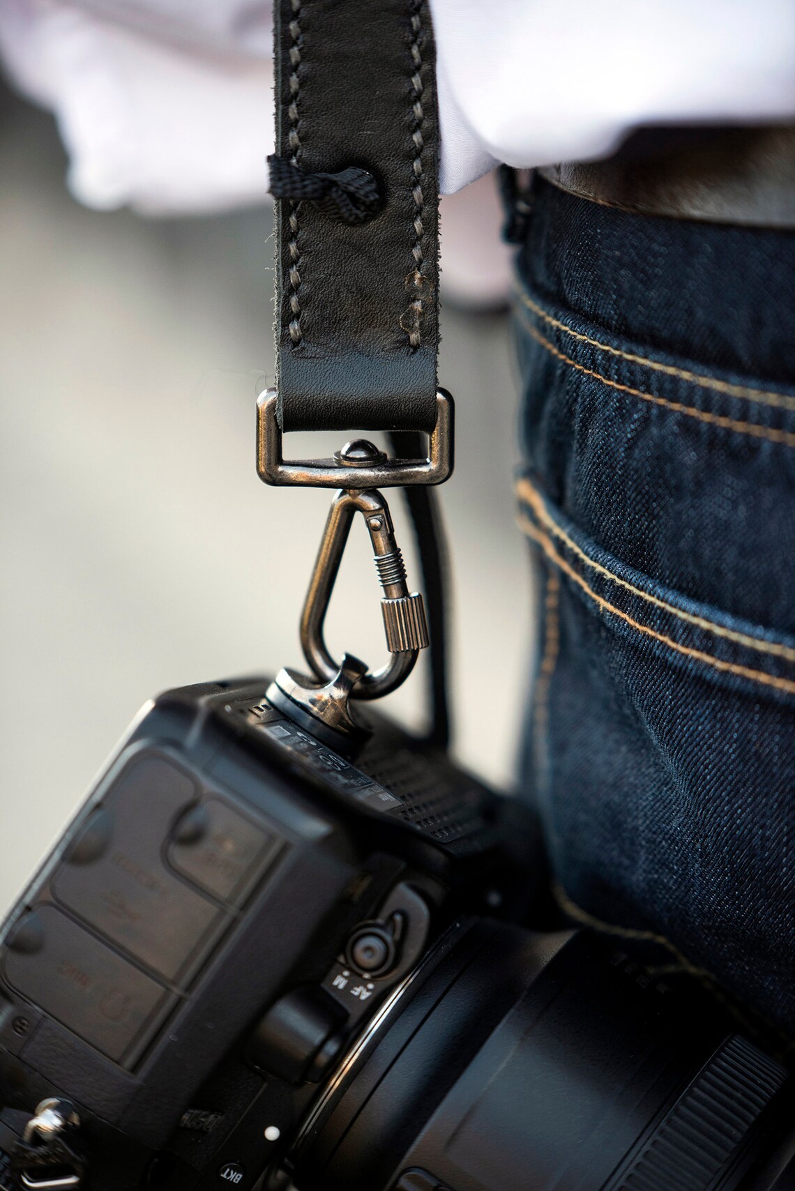 Dual Personalized Leather Camera Strap/ Gift Custom Strap for ...