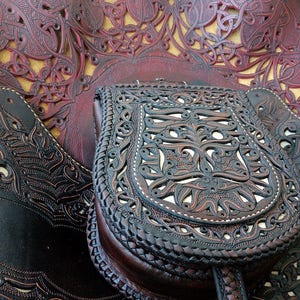 Medieval Leather Fanny Pack Celtic Bum Bag Leather Coin Purse Leather ...