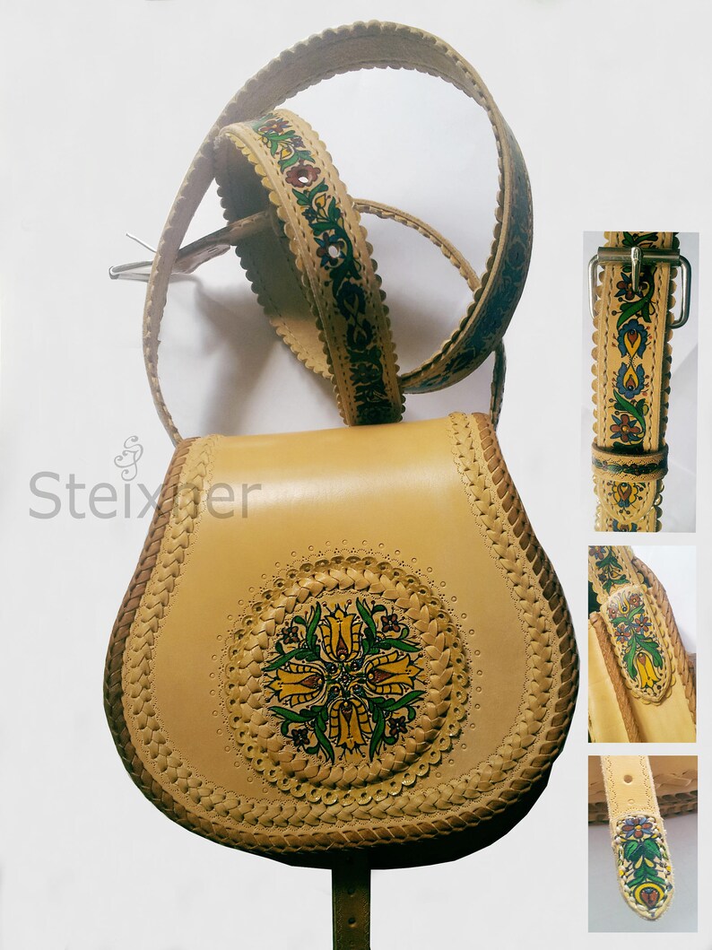 Handmade Women's Leather Bag Unique Leather Shoulder Bag - Etsy