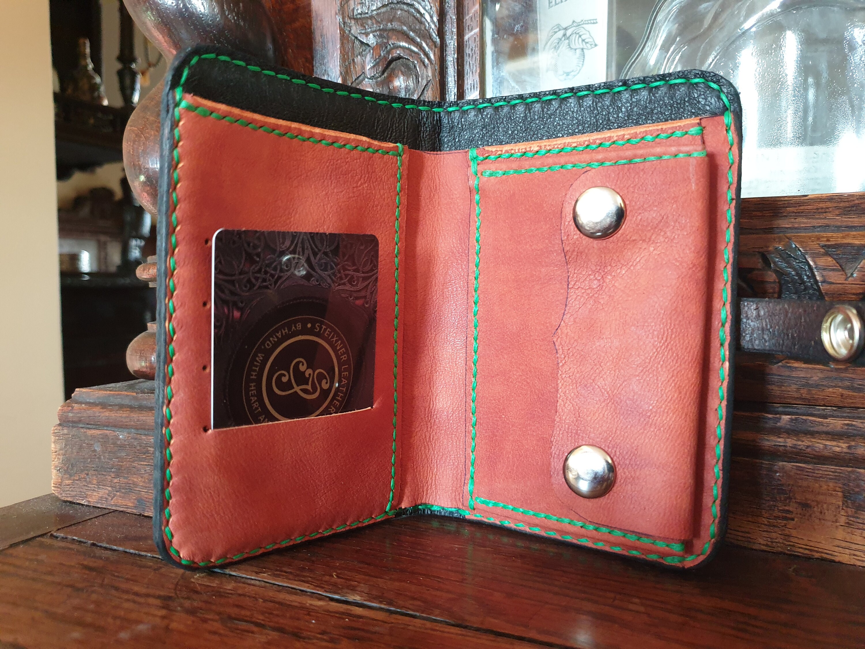 Hand Tooled Leather Wallet Flower of Life Pouch Sacred - Etsy