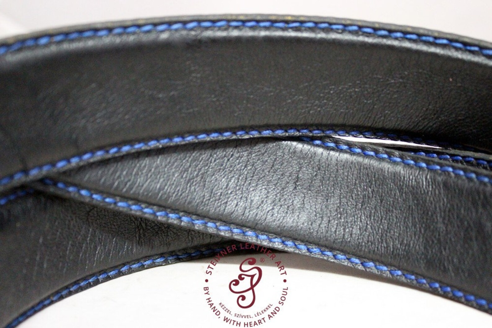 Blue Stingray Tooled Leather Belt With Personalized Name - Etsy