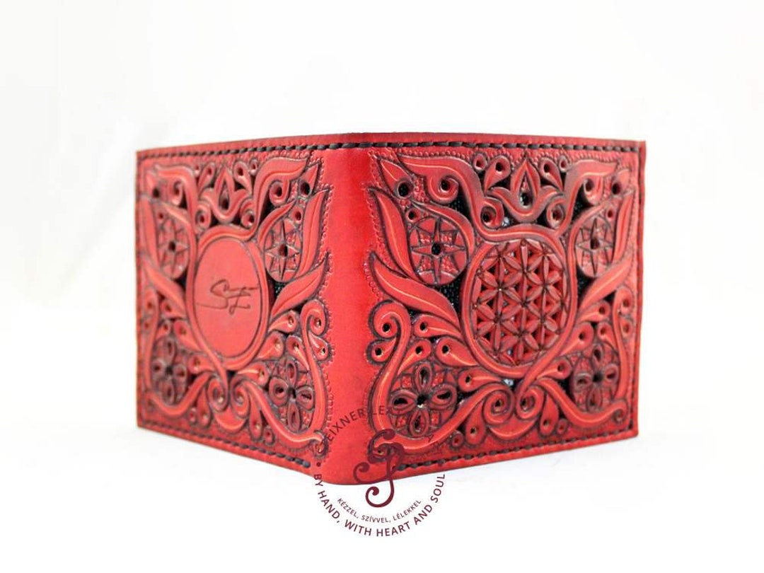 Tree of Life Wallet, Hand Tooled Celtic Tree Wallet, Tree Lover Gift ...