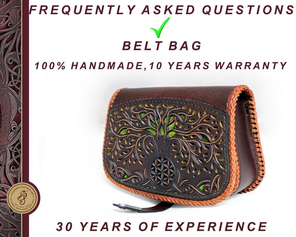 Red Celtic Belt Pouch With Engraved in a Choice of Colours.ideal for ...