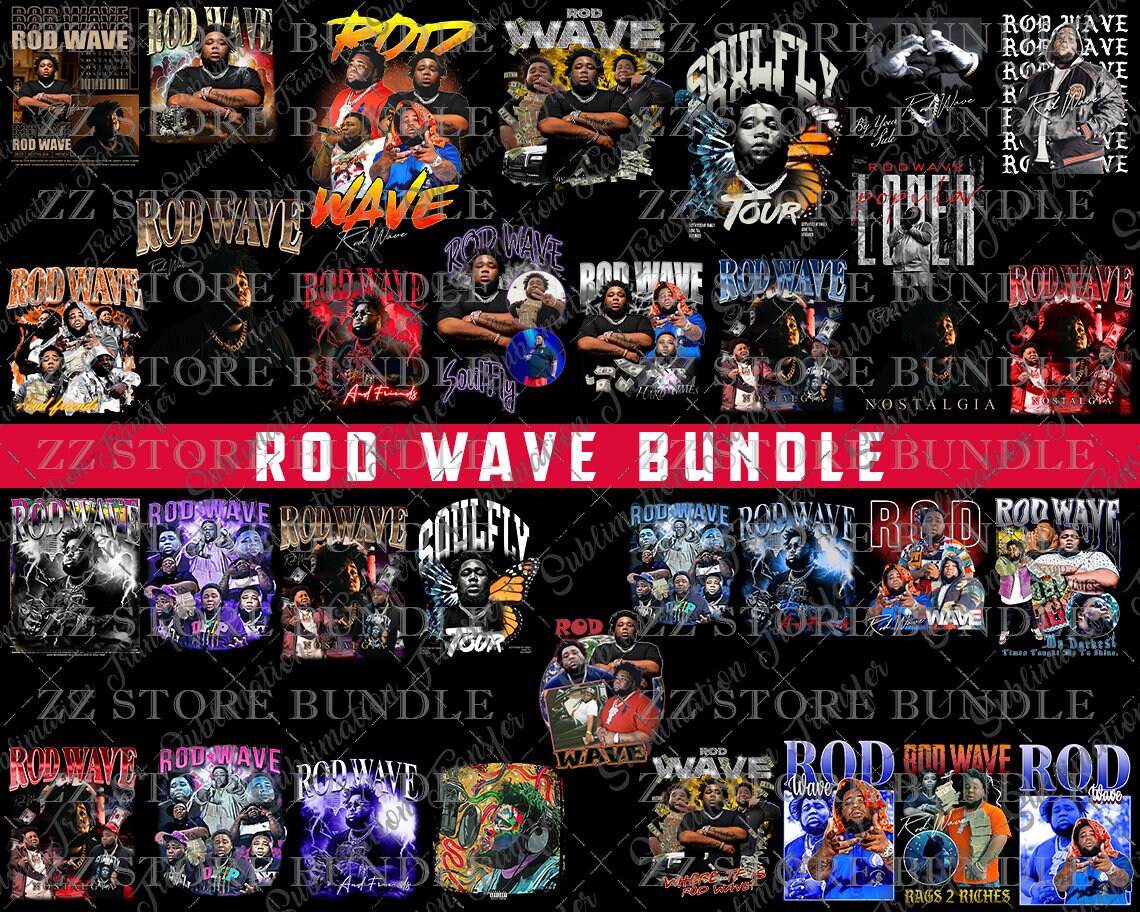 Rod Wave Png Bundle, Rapper Rod Wave Tour Design, Rod Wave Nostalgia ...