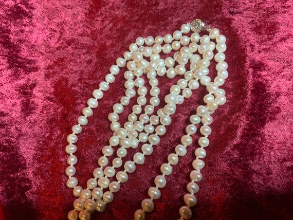 1920s style Flapper length Genuine Freshwater Pearl n… - Gem