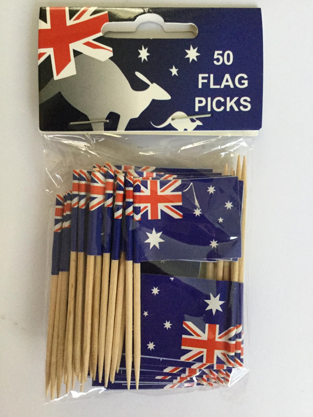 Australian Flag Toothpicks Pack of 50 - Etsy