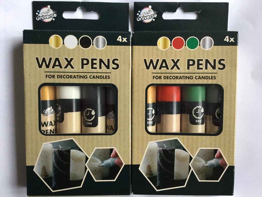 Wax Pens for Decorating Candles 8 Pack - Christmas Candle Decorating ...
