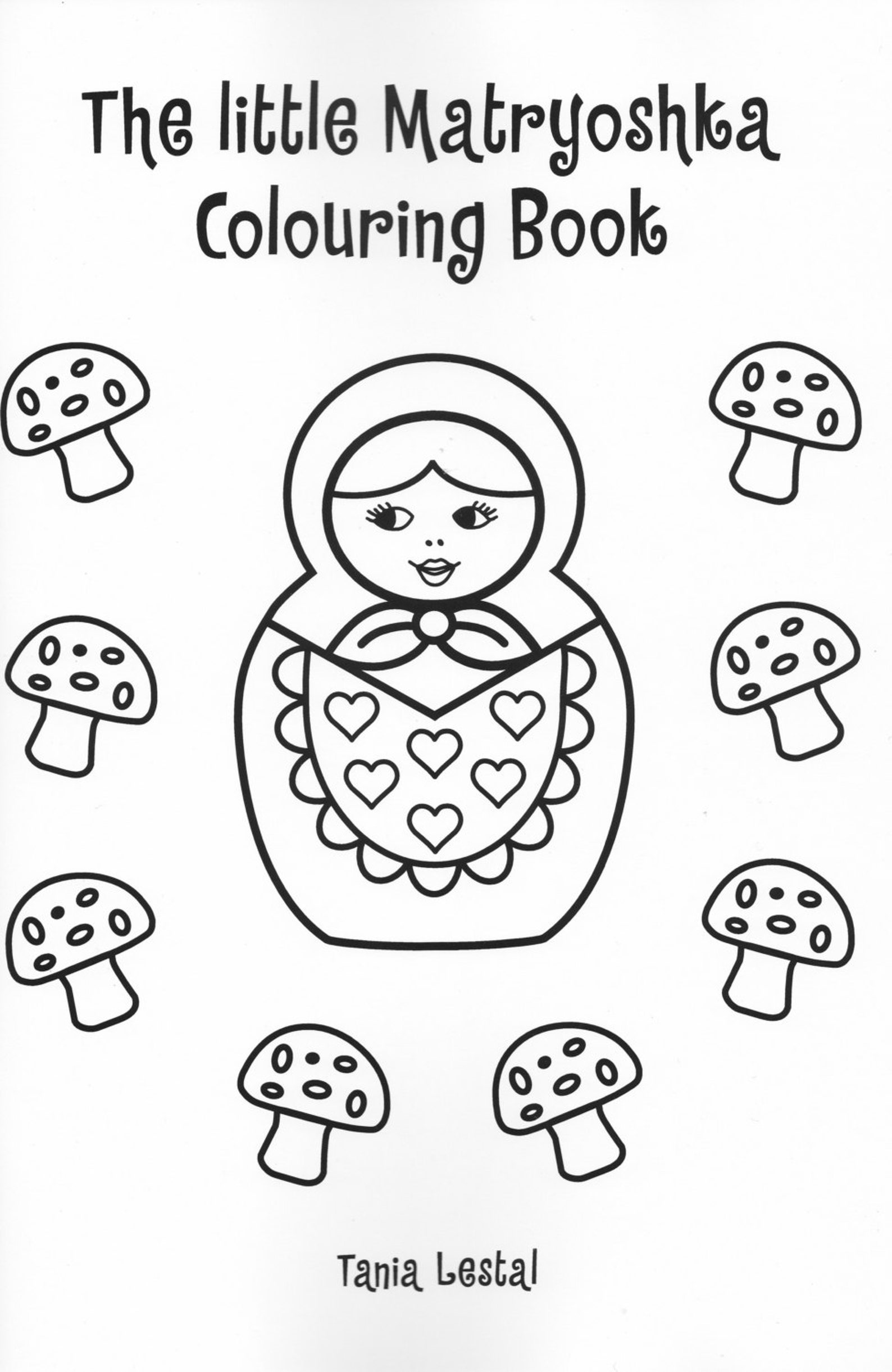 Russian Doll Colouring Book - "the Little Matryoshka Colouring Book" - Etsy