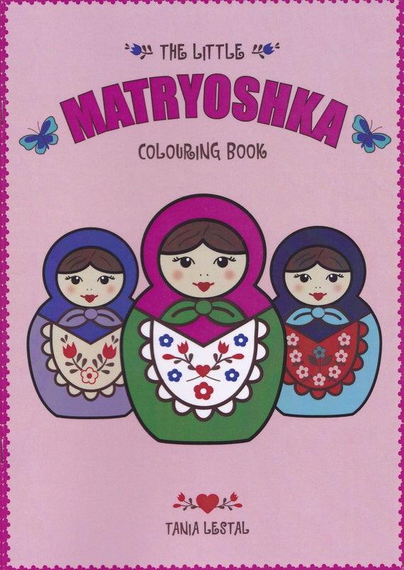 Russian Doll Colouring Book the Little Matryoshka - Etsy
