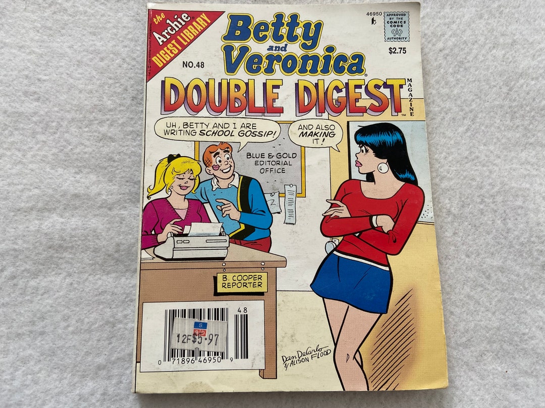 1994 Betty and Veronica Double Digest Magazine Vintage Comic Book - Etsy