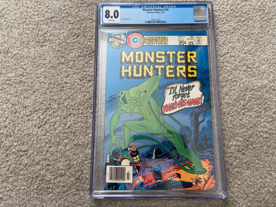 1978 Monster Hunters #15 Vintage Charlton Comic Book CGC Grade 8.0 - Etsy