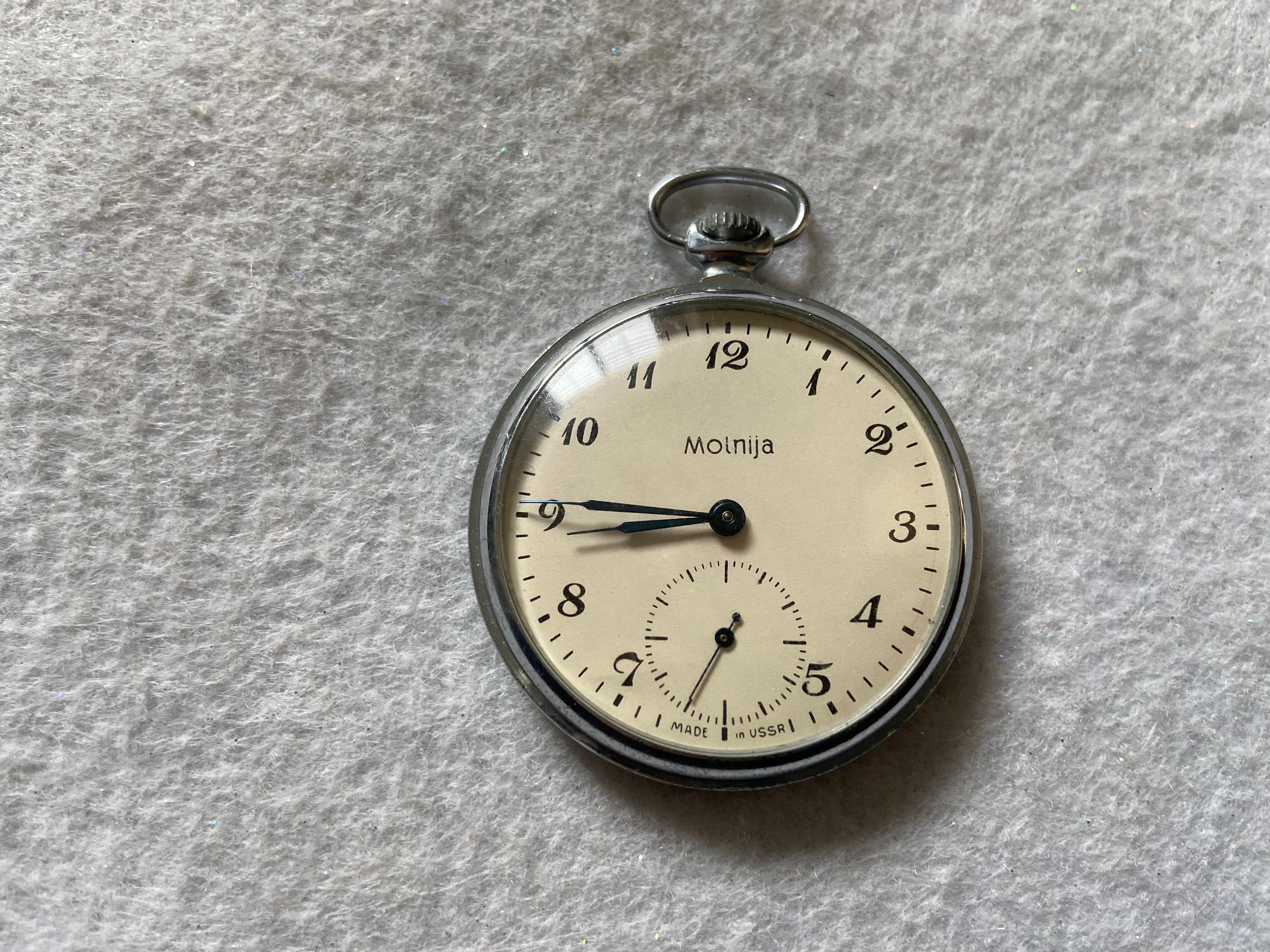 Vintage Made in USSR Russian Mechanical Wind up Pocket Watch - Etsy UK