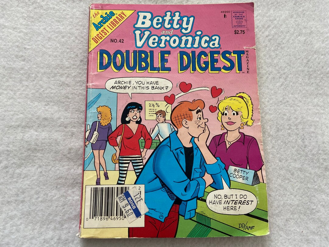 1994 Betty and Veronica Double Digest Magazine Vintage Comic Book - Etsy
