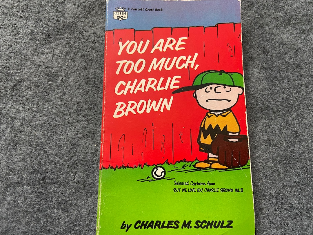 1968 You Are Too Much, Charlie Brown Vintage Comic Book - Etsy