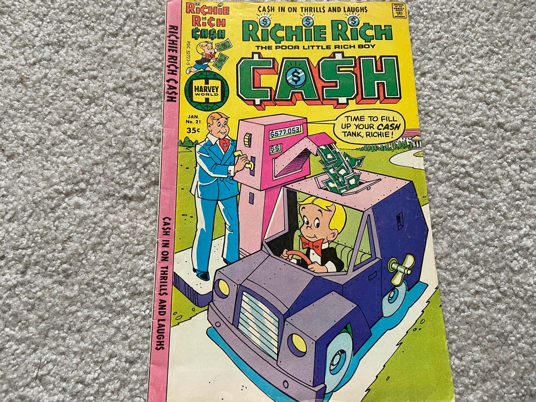 1978 Richie Rich Cash Vintage Comic Book - Etsy