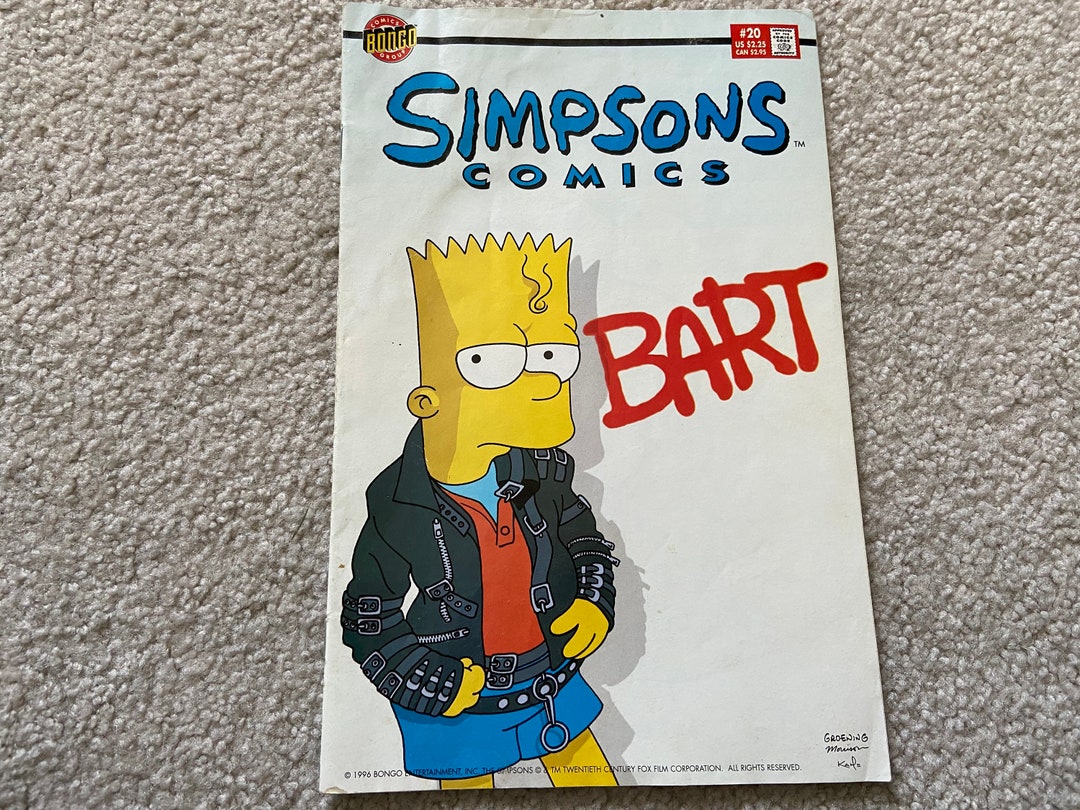 1996 Bongo Comics Simpsons and Roswell Comic Book - Etsy