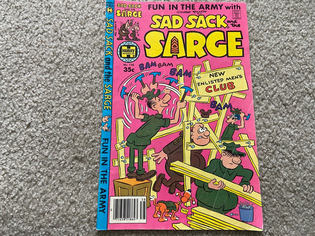 1979 Sad Sack and the Sarge Vintage Comic Book - Etsy