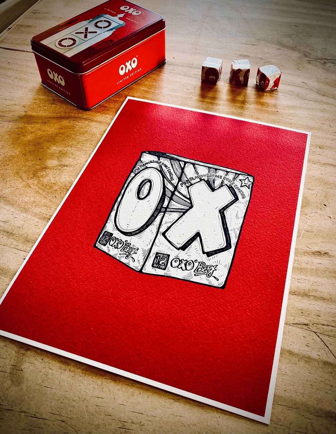 OXO Beef // Kitchen Cupboard // Unframed Print // by Amy Rose - Etsy