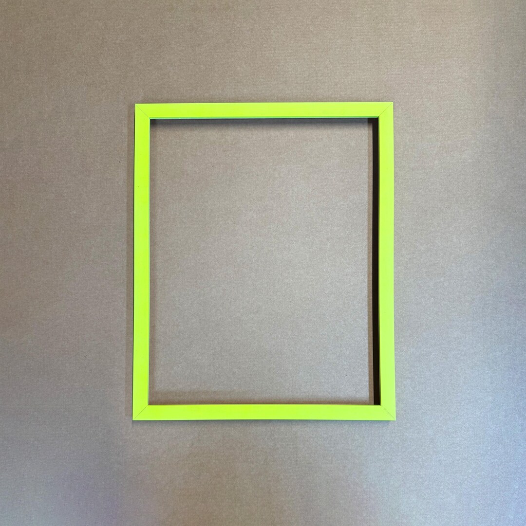 Neon Yellow Frame // You Choose the Size // Made to Order // DIY Frame ...
