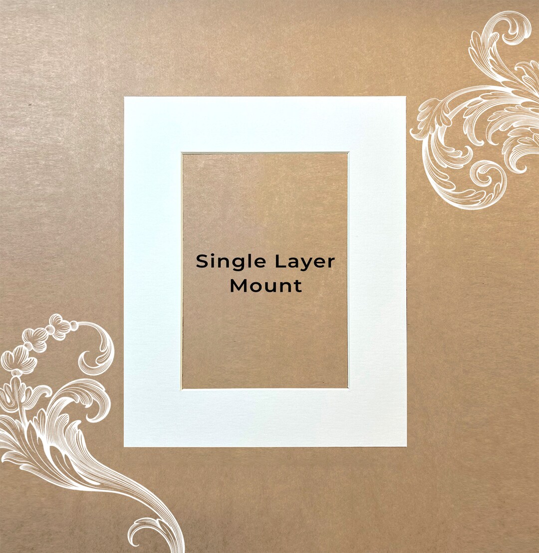 MOUNTS for FRAMES // Single Layer Mount // Made to Measure // Custom ...