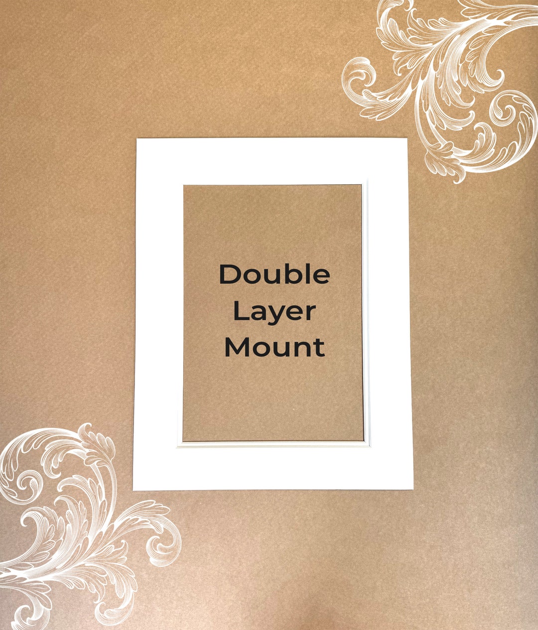 MOUNTS for FRAMES // Double Layer Mount // Made to Measure // Custom ...