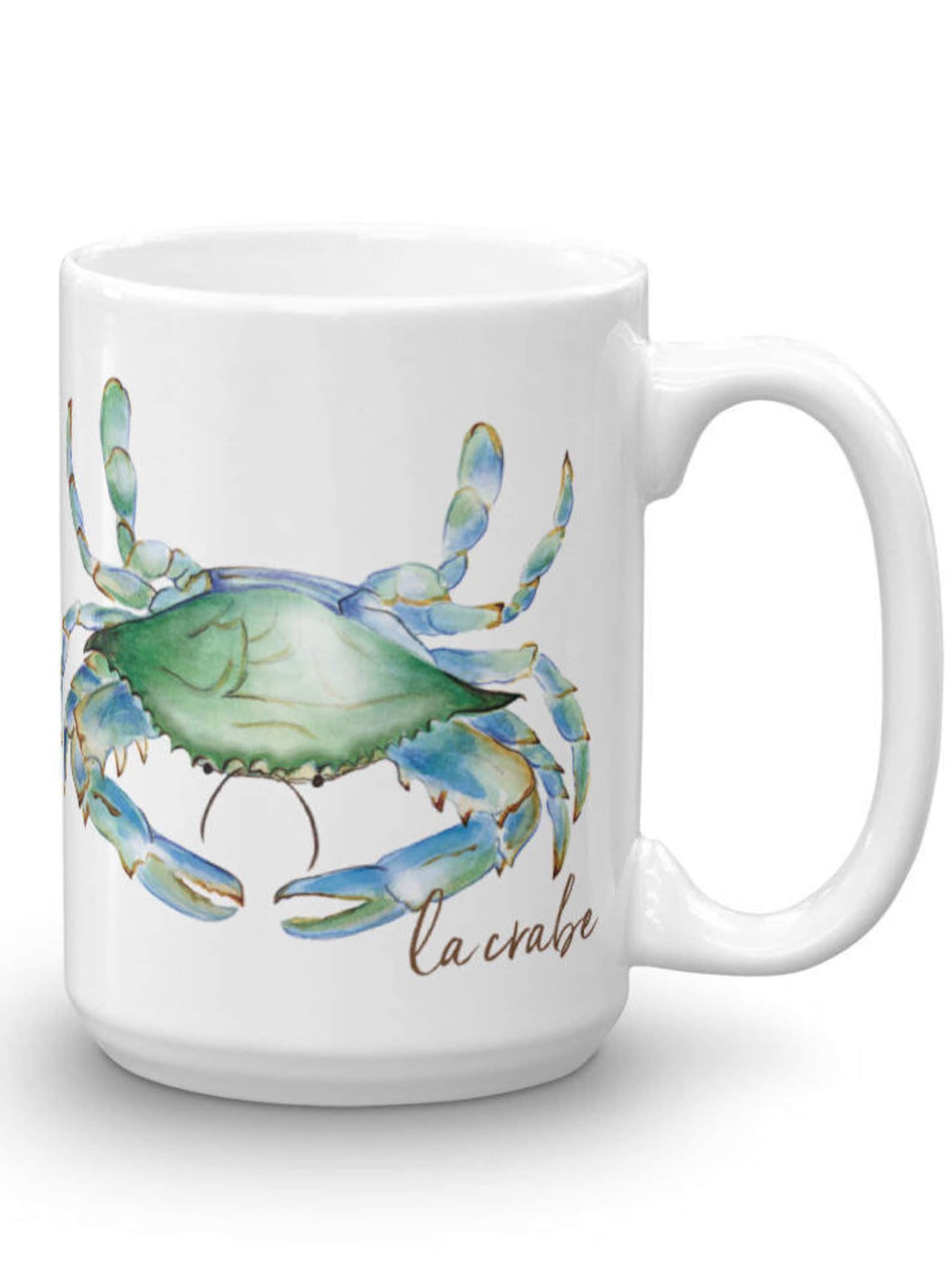 Blue Crab Mug Louisiana Gift Coastal Gift 11 Oz. or 15 Oz. Mug - Etsy