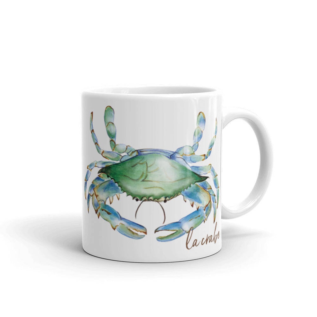 Blue Crab Mug | Louisiana Gift | Coastal Gift | 11 Oz. or 15 Oz. Mug - Etsy