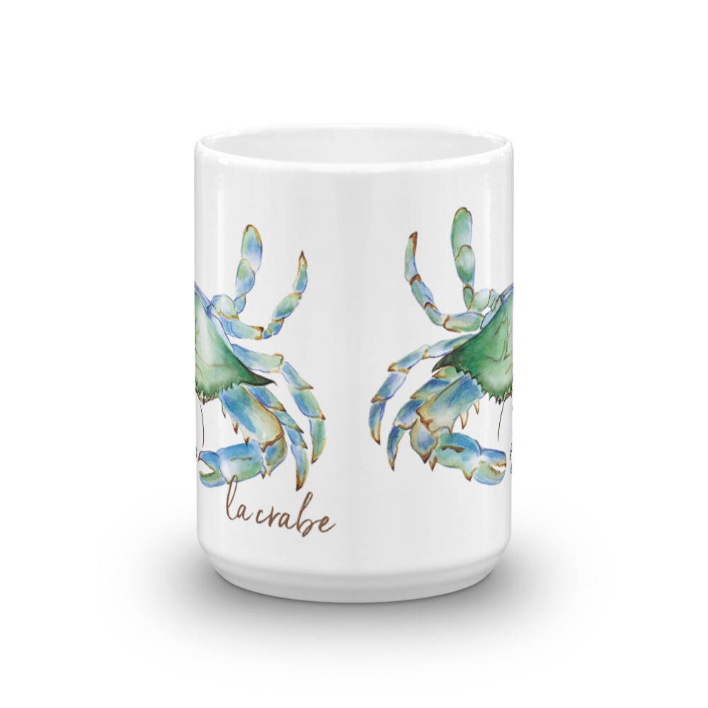 Blue Crab Mug Louisiana Gift Coastal Gift 11 Oz. or 15 Oz. Mug - Etsy
