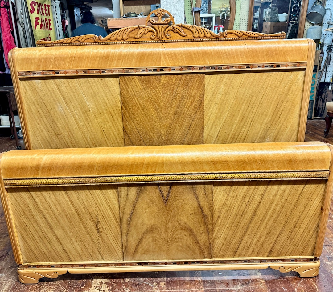 Art Deco Waterfall Bed - Etsy