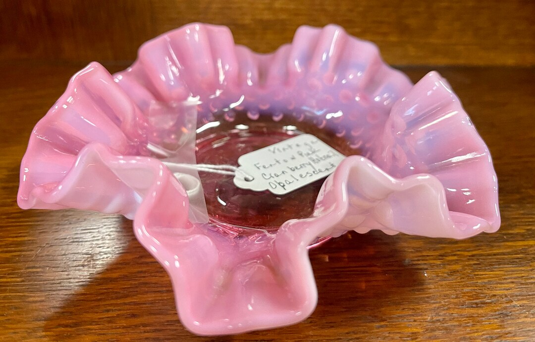 Fenton Ruffle Hobnail Dish - Etsy