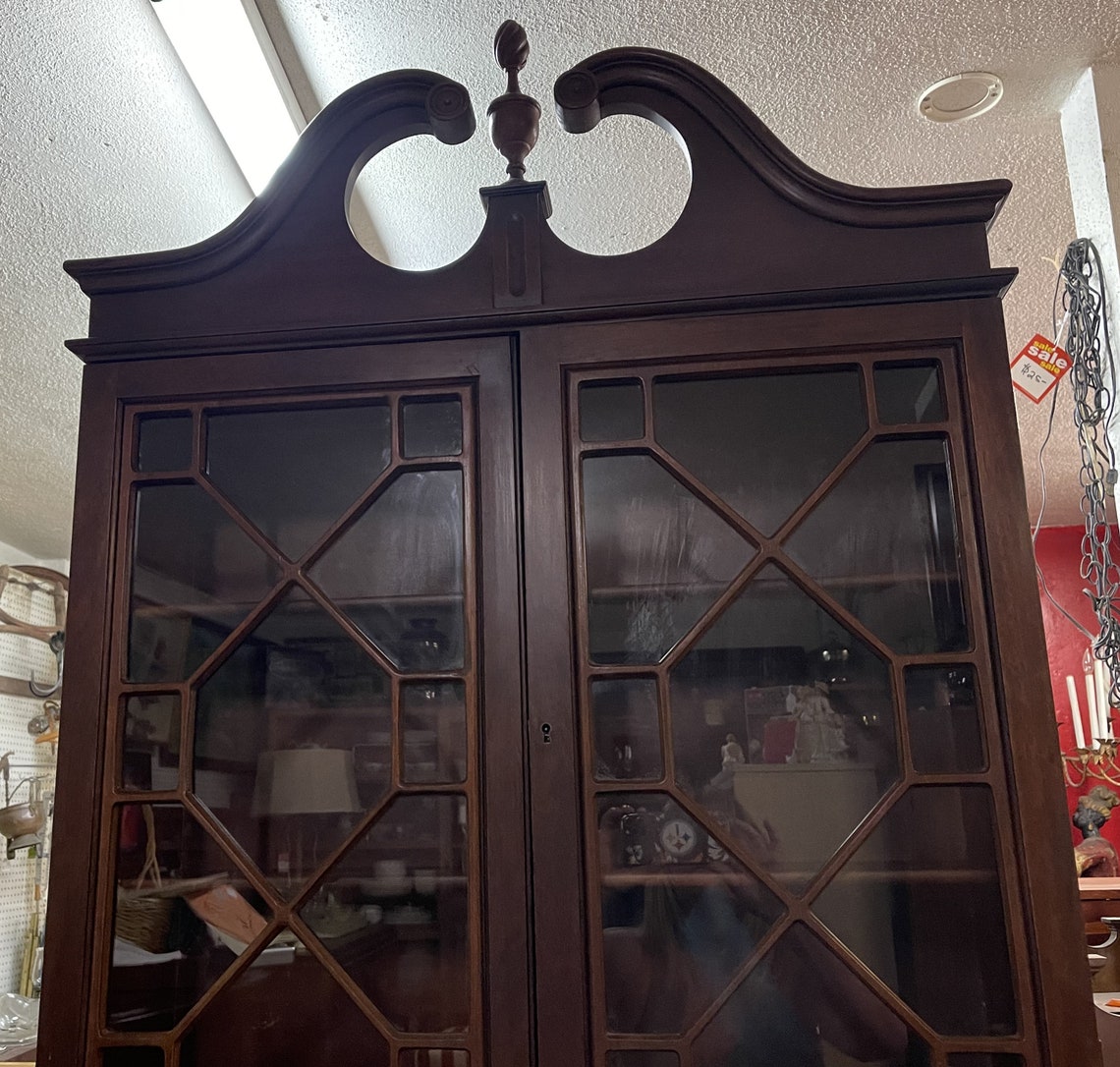 Mahogany Secretary Bookcase With Secret Compartments - Etsy