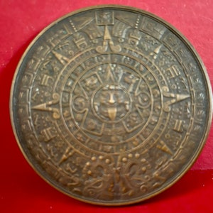 Aztec Calendar Coin - Etsy