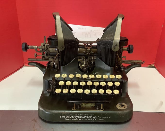 Fantastic Antique Oliver No. 9 Batwing Typewriter - Excellent Working ...