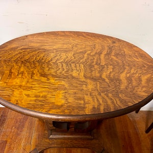 Tiger Oak Parlor Table - Etsy