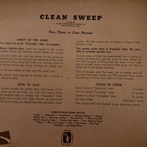 Clean Sweep Board Game - Etsy
