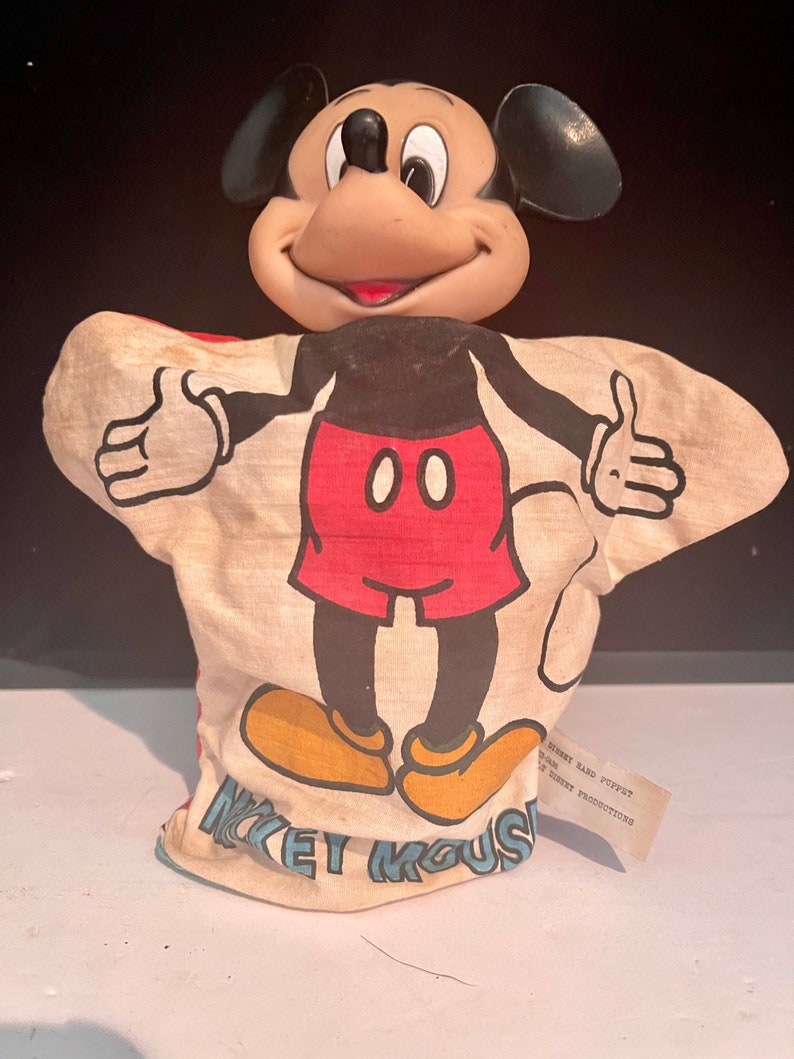 Mickey Mouse Hand Puppet - Etsy