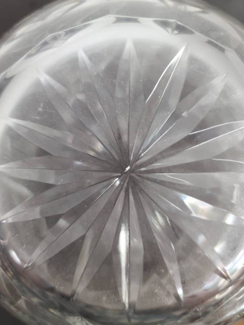 Cut Crystal Rose Pattern Vase - Etsy