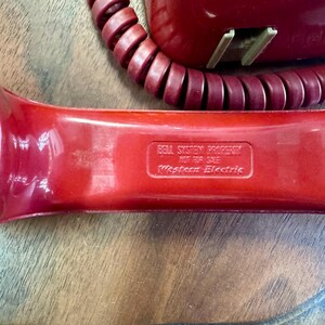 Red Rotary Telephone - Etsy
