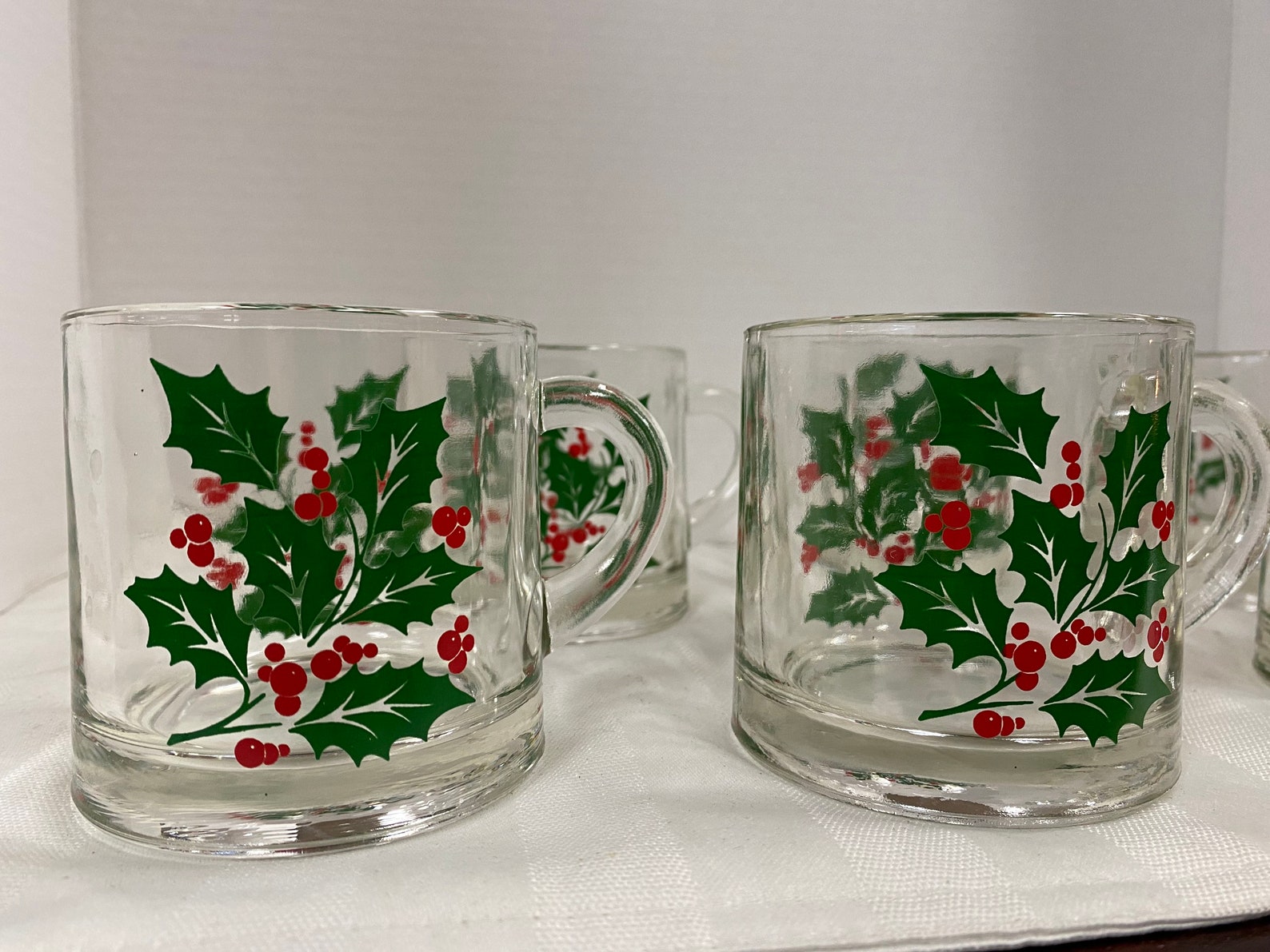 Indiana Holly Glass Set - Etsy