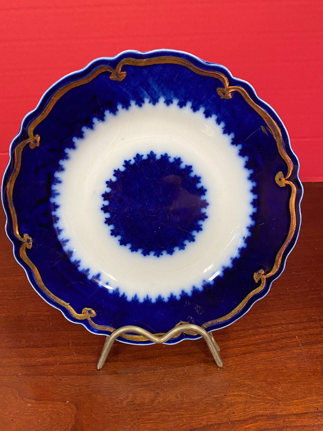 Flow Blue Plate - Etsy