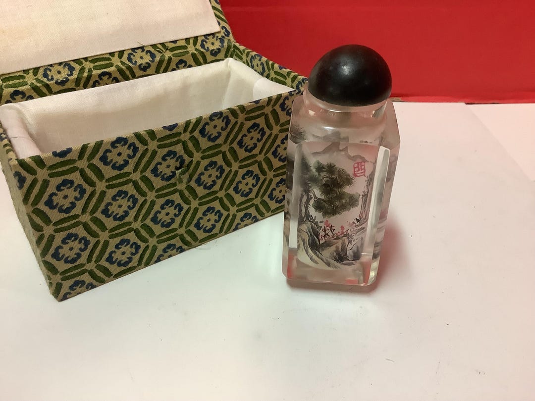 Chinese Painted Perfume Bottle - Etsy