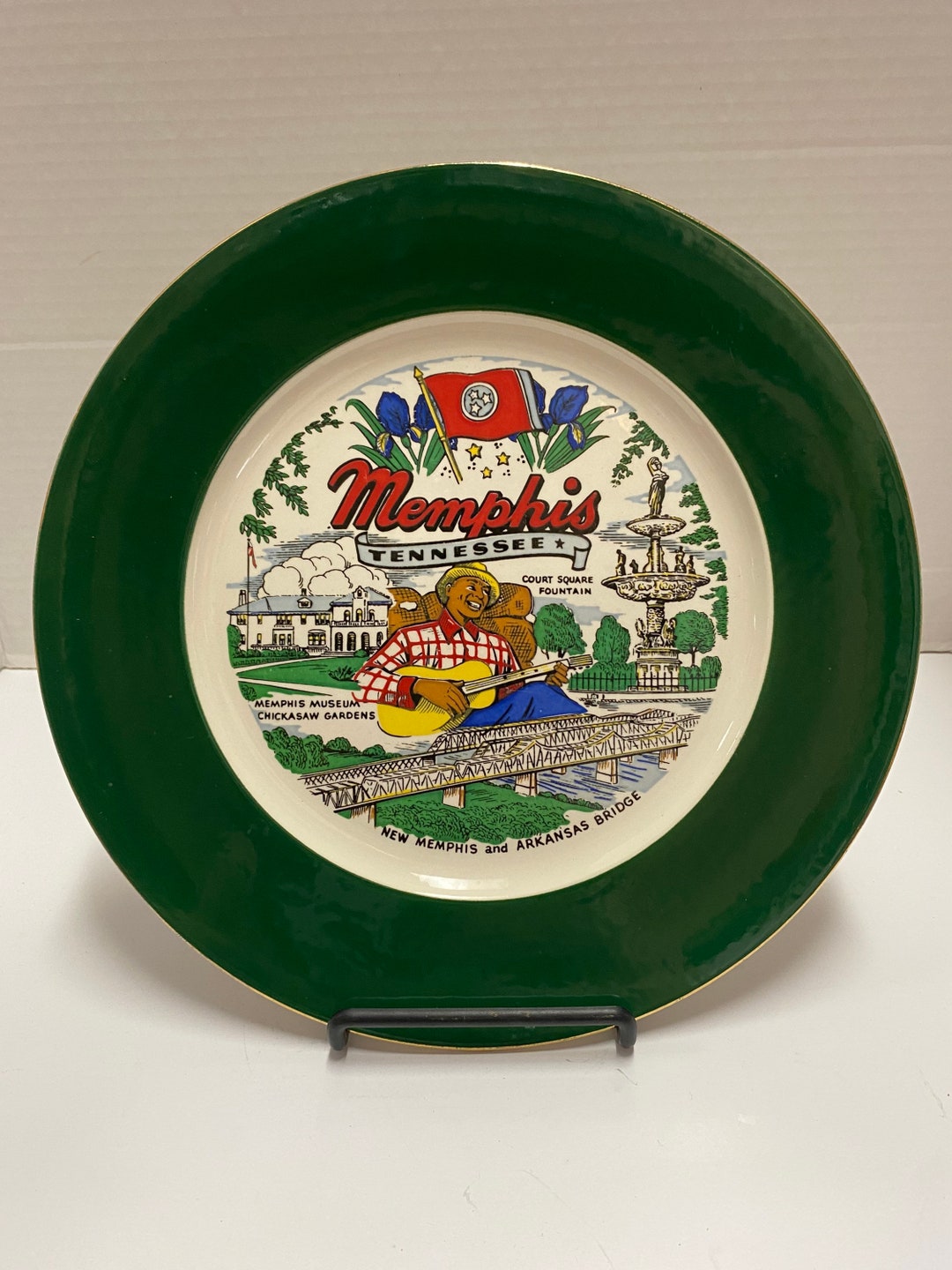 Memphis Tennessee Souvenir Plate - Etsy
